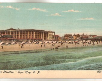 Cape May New Jersey Light House Vintage Travel Poster