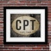 Cape Town South Africa CPT Airport Code Art Print by TRPrints