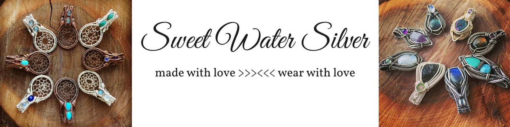 Wire wrapped gemstone jewelry by SweetWaterSilver on Etsy