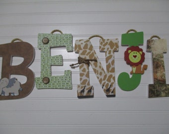 Jungle letters | Etsy