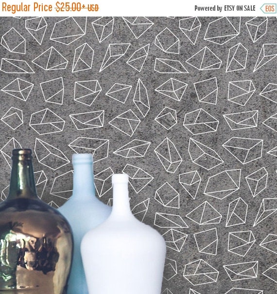 ON SALE Mineral Prism Pattern Modern Pattern Wall by danadecals