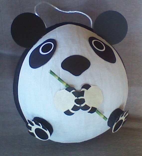 Panda Pinata With Bamboo. Panda Birthday Party. Zoo Party