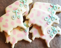 Unique cow cookies related items | Etsy