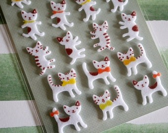 Items similar to Embroidered Felt Cat Downloadable Pattern on Etsy