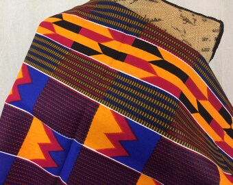 Blue kente cloth | Etsy