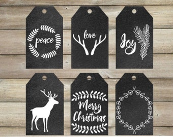 Chalkboard gift tags | Etsy