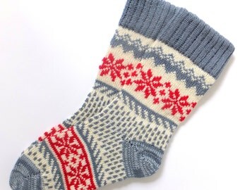 Classic Scandinavian Wool Socks with patterns. Women and Men