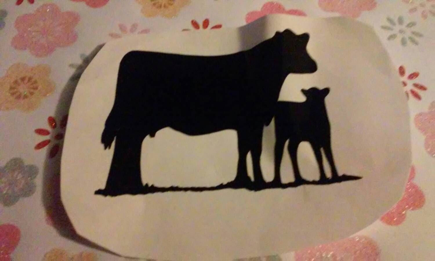 Cow Decal/Show Cattle Decal/ Cow Decal/Farm Decal/ Cow Farm