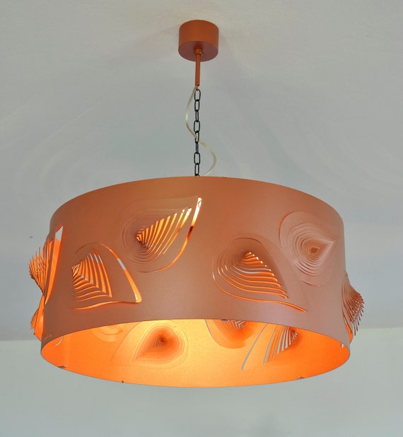 Unique Lamp BIG LEAVES COPPER by Archerlamps on Etsy