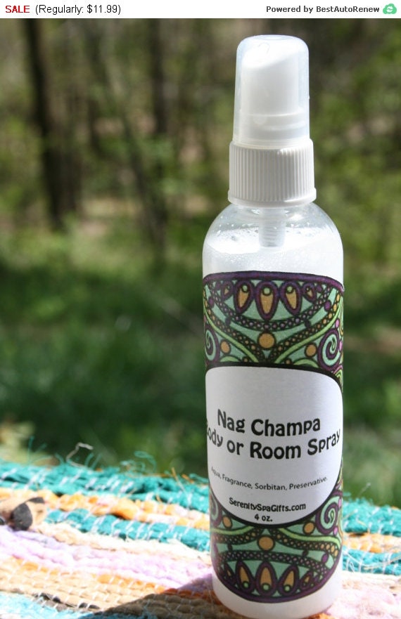 On Sale Nag Champa Body Spray Or Room Spray / by SerenityGiftStore ...
