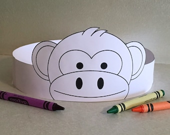 Cowboy Hat Paper Crown COLOR YOUR OWN Printable