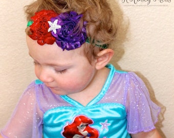1 Ariel Inspired Hair Bow Ariel Hair Bow Ariel Starfish