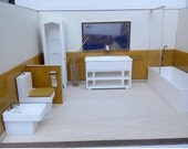 Items similar to Bathroom kit - 1:12 scale on Etsy