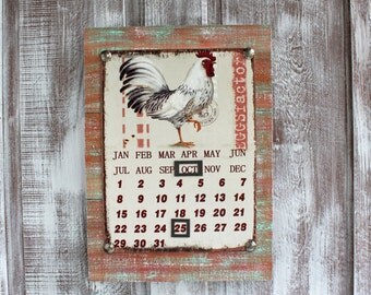 Rooster metal sign | Etsy