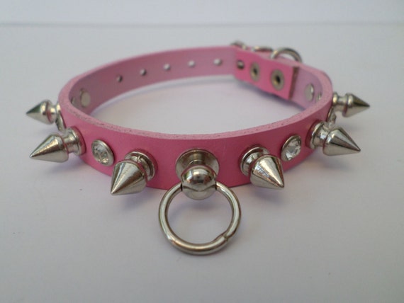 Chihuahua Spiked Dog Collar with diamontes / Extra Small