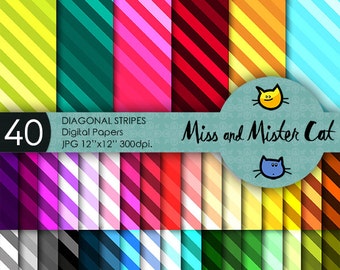 Diagonal stripes | Etsy