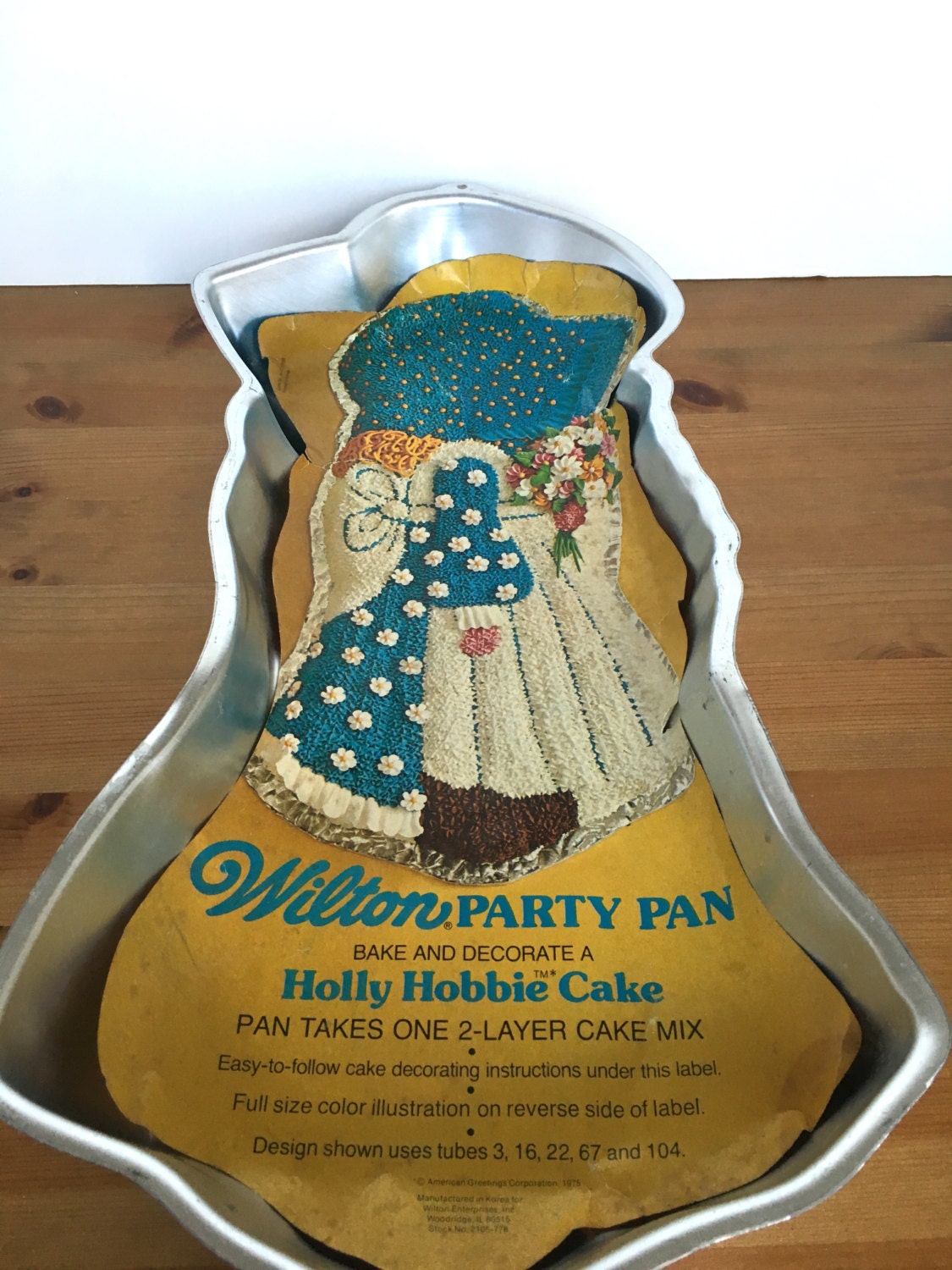 Vintage Holly Hobbie cake pan character shaped Wilton baking