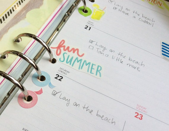 Planner/Binder page reinforcements by LovelyScrolling on Etsy