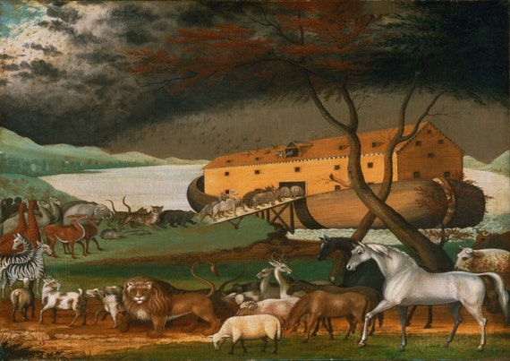 Edward Hicks: Noah's Ark. Fine Art Print/Poster. 00149