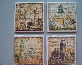 Ocean themed tiles | Etsy