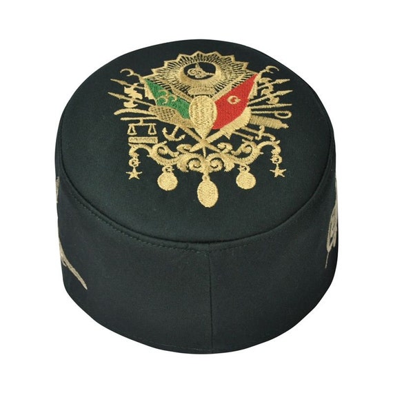 Items similar to Green Taquiyah Men Kufi - Skull Cap taqiyyah hat ...