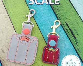 Embroidery Machine Download Design File Tag Key Fob