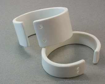 Items similar to Crumpled Plastic Cuff Bracelet Transparent avant garde ...