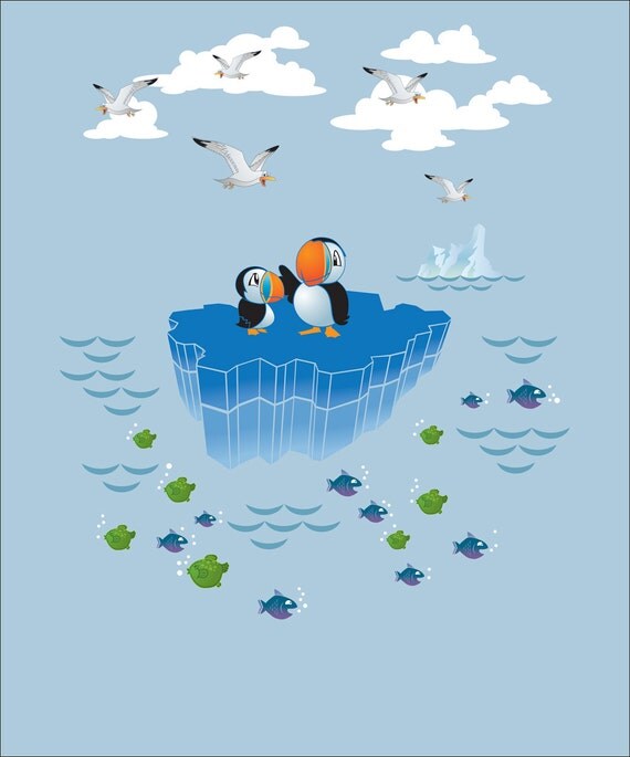 Large Children's Arctic Themed Wall Decal Large Arctic