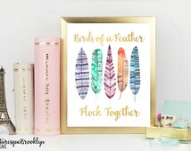 Unique flock together related items | Etsy