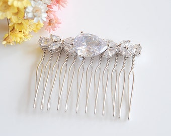 Victorian Style Bridal Hair Accessories BLUE by GlamorousBijoux