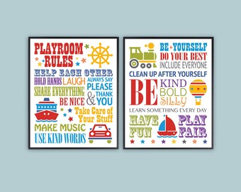 Playroom rules | Etsy