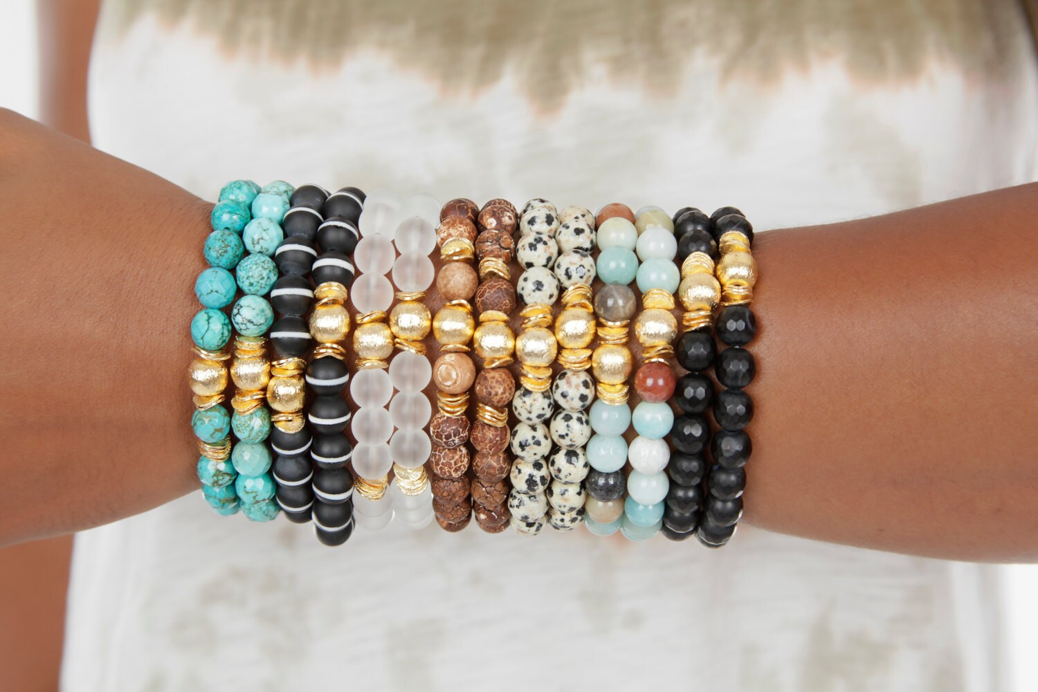 Beaded Bracelets Boho Bohemian Style Ethnic Gold Beaded Beaded Bracelets Boho Bohemian Style Ethnic Gold Beaded