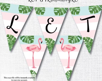 Tropical banner | Etsy