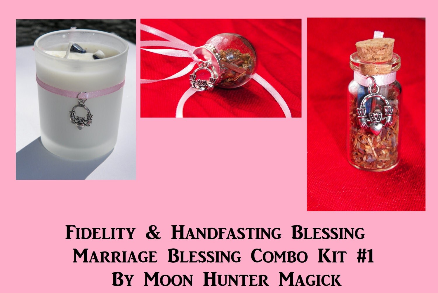 Fidelity & Marriage Blessings Handfasting Ritual Combo Kit 1