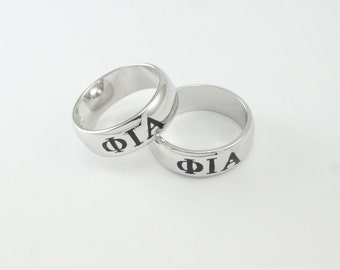 Sigma Chi Black Tungsten Fraternity Ring by CollegiateStandard