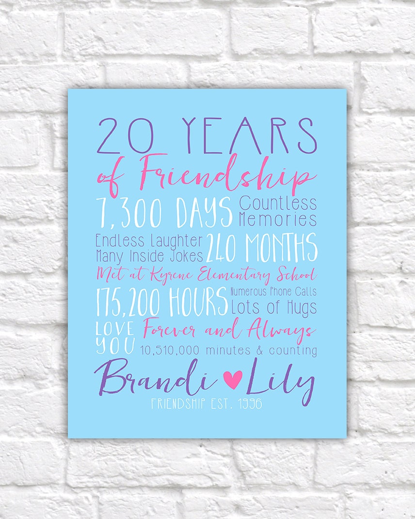 Best Friend Anniversary, Years of Friendship, Friendsversary Special ...
