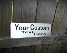 Unique custom metal sign related items | Etsy
