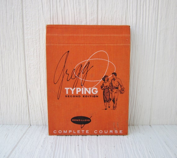 Vintage Typing Book 1958 Gregg Typing Second Edition Complete