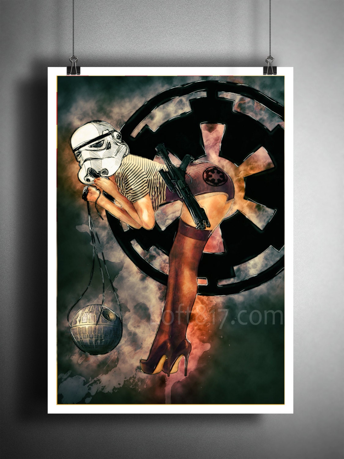 Star Wars Pinup Girl Pinup Girl Storm Trooper With Death