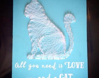 Cat string art | Etsy