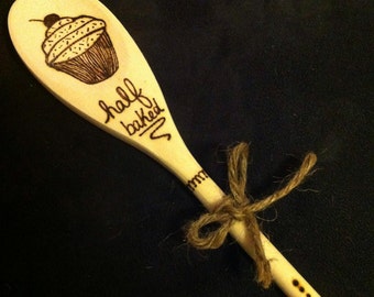 Wood burned spoons | Etsy