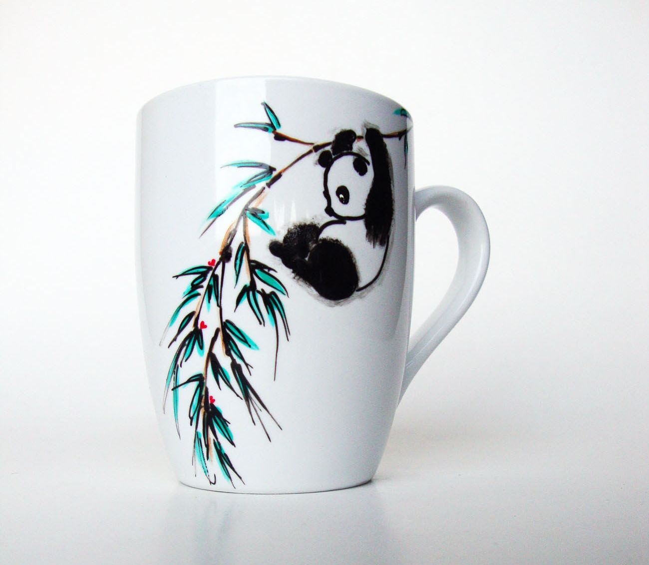 Panda Мug/ Cup Cute Panda Mug Hot Chocolate Panda by doodleNart