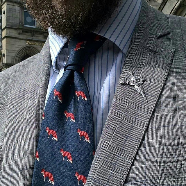 Handmade men ties in linen cotton tweed wool & by FrederickThomas