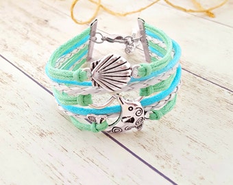 Seashell bracelet | Etsy