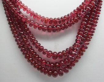 Red spinel rondelles | Etsy