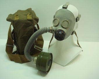 Vintage soviet Gas mask GP-5 USSR era 1980s Russian Gas mask
