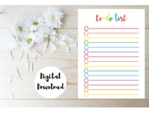 Unique weekly to do list related items | Etsy