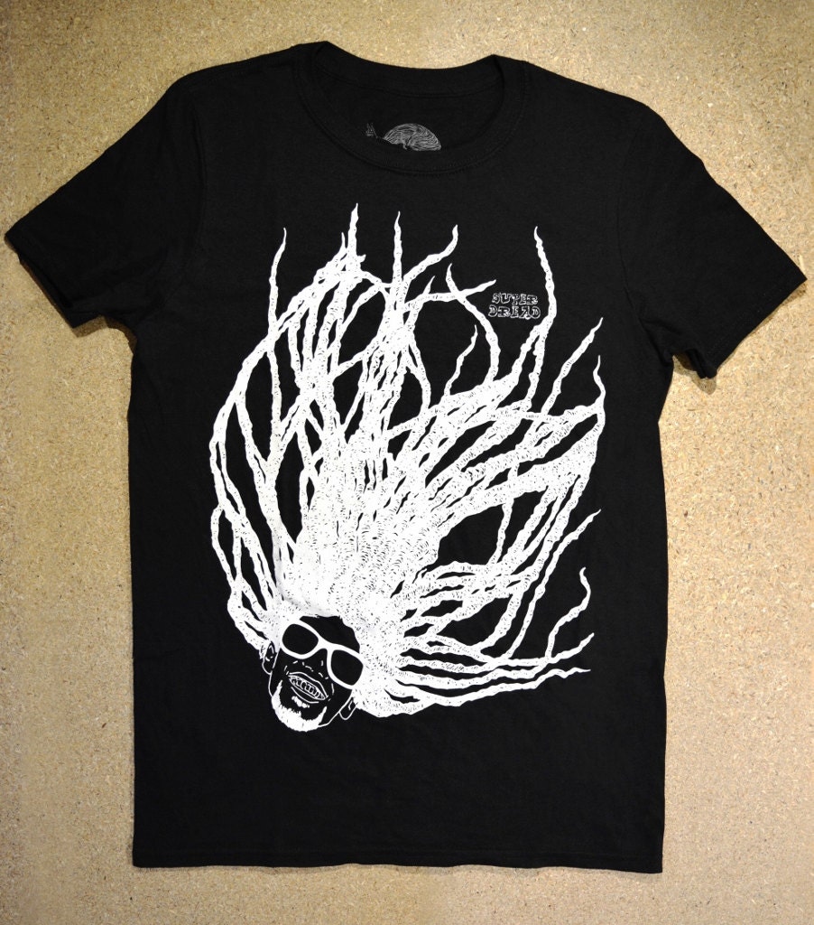 Super Dread Natty Dreadlocks T-Shirt Black by SuperDreadShop