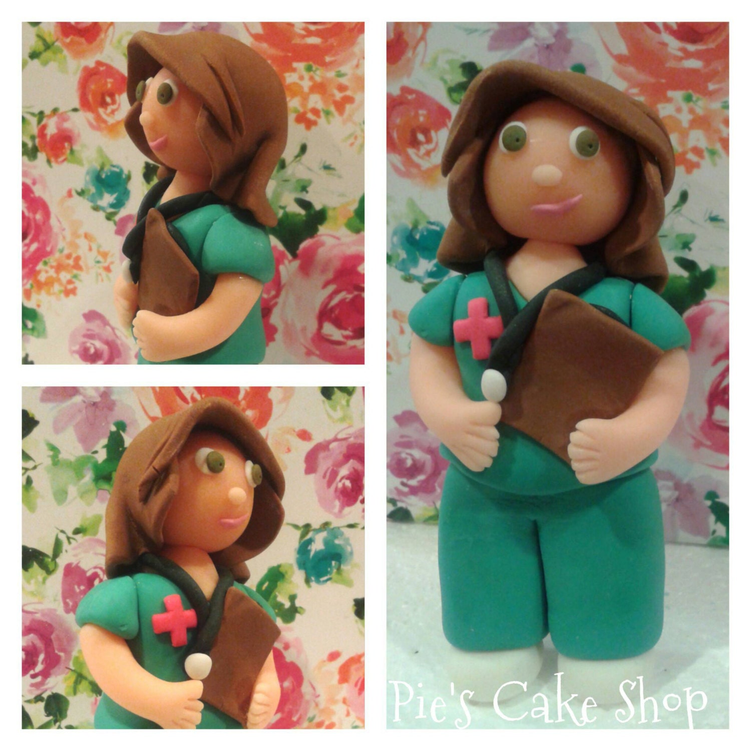 NURSE Fondant cake topper customizable edible