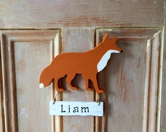 Woodland animal sign | Etsy
